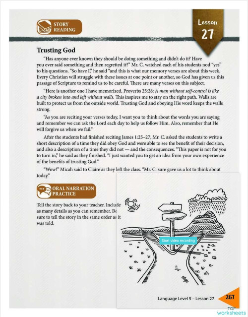 Story Telling: interactive worksheets and online exercises | TopWorksheets