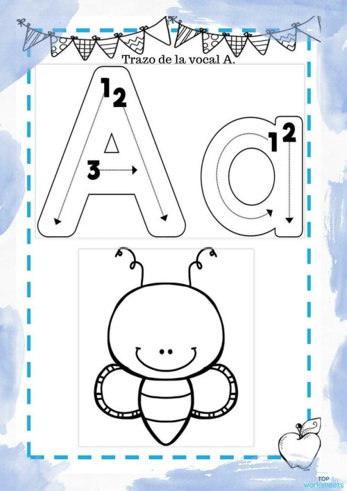 Vocales a, e, i. Ficha interactiva | TopWorksheets