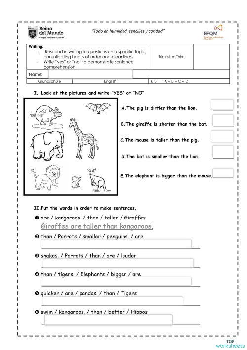 evaluation. Interactive worksheet | TopWorksheets