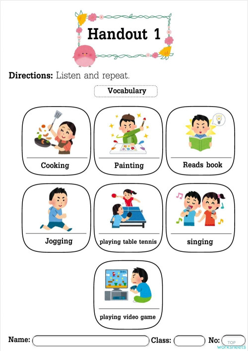 Around town#2. Interactive worksheet | TopWorksheets