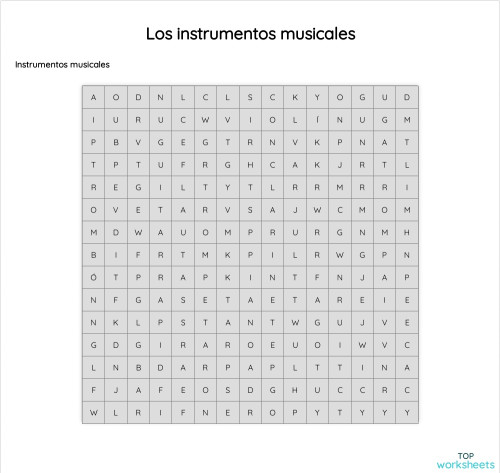 Instrumentos musicales: fichas interactivas y ejercicios online ...