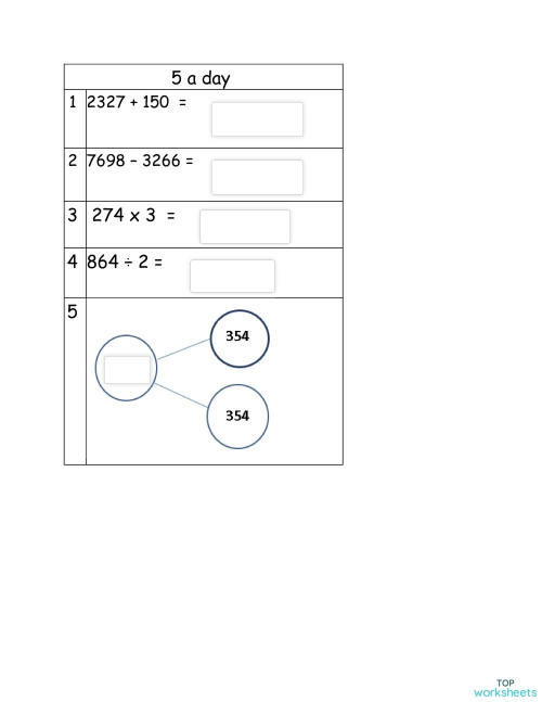 5 a-day 2022 Week 2 Day 2. Interactive worksheet | TopWorksheets