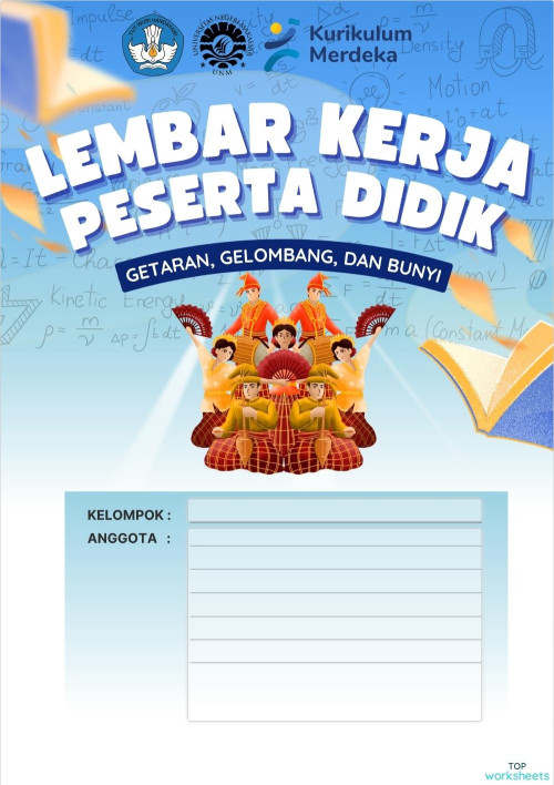 LKPD GETARAN. Lembar kerja interaktif | TopWorksheets