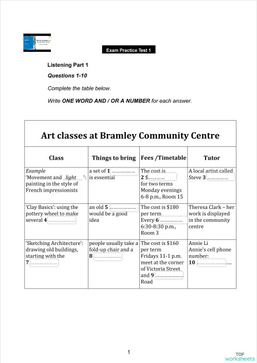 Lis TrainT1. Bài tập tương tác | TopWorksheets