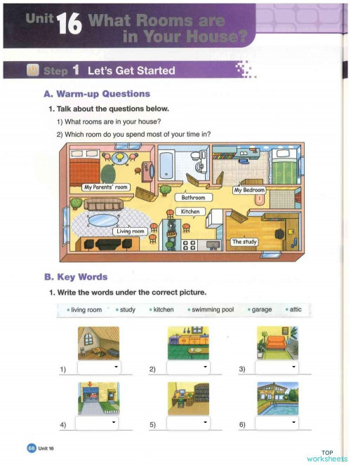 Step by step listening 3 (unit 16 What rooms are in your house ...