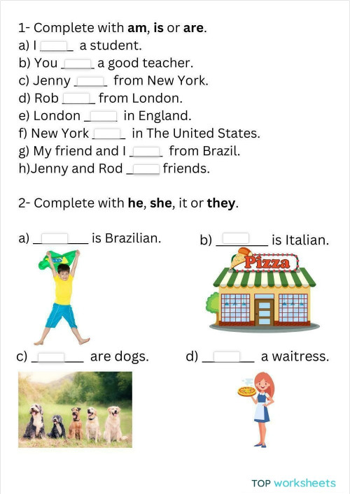 verb to be wh questions. Interactive worksheet | TopWorksheets