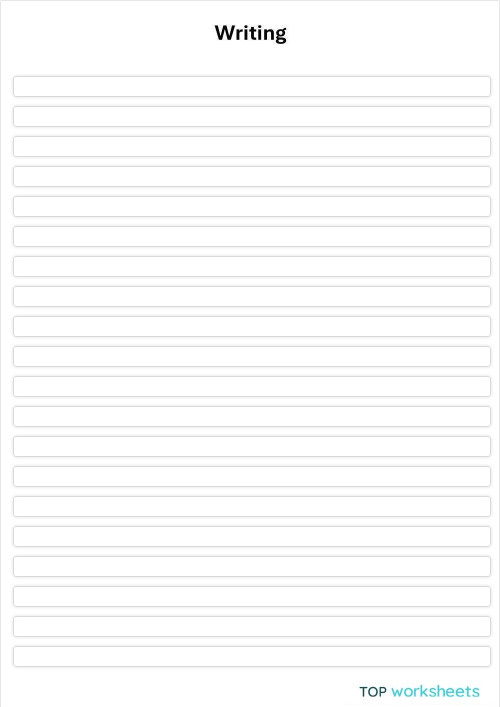 writing. Interactive worksheet | TopWorksheets
