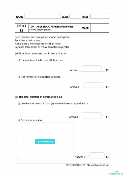 Y10 DE1 L2. Interactive worksheet | TopWorksheets