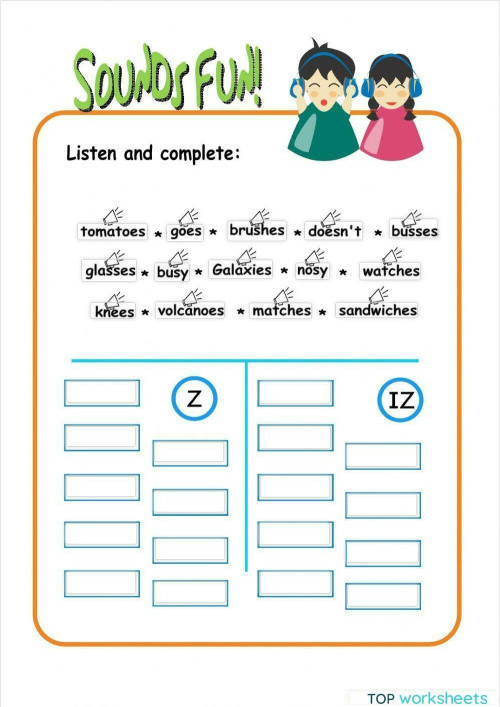 SOUNDS FUN-2. Interactive worksheet | TopWorksheets