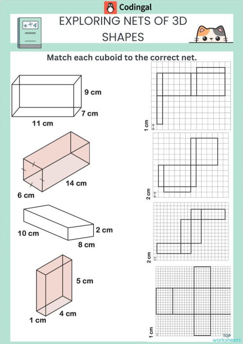 M_G06M13L59_WC02_Exploring Nets of 3D Shapes. Interactive worksheet ...