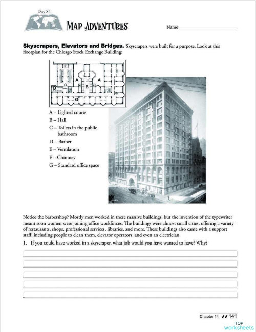 Chapter 14 Map Adventures Pg 141. Interactive worksheet | TopWorksheets