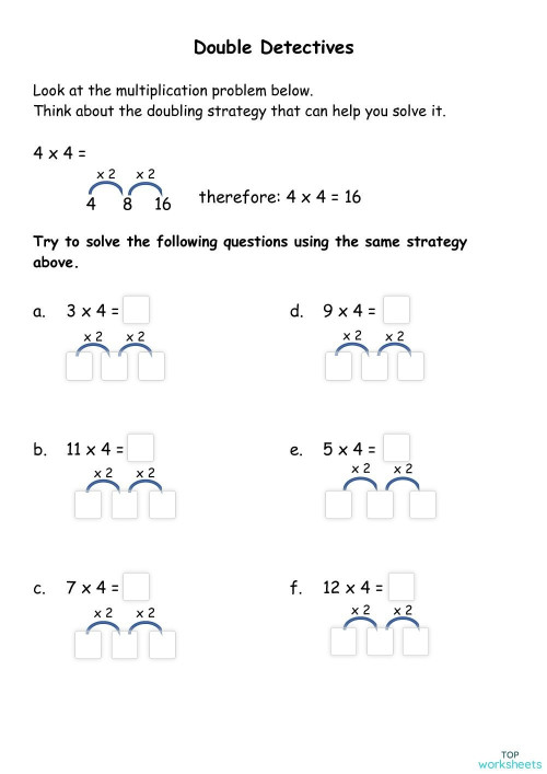 Double Detectives. Interactive worksheet | TopWorksheets