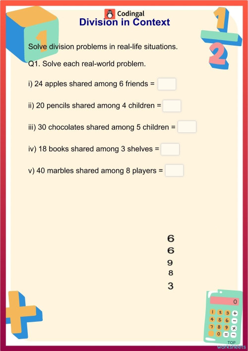 M_G03M17L35_WA02_Divide using mental strategies. Interactive worksheet ...