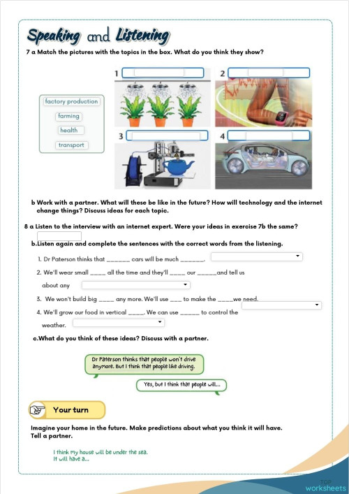Ask and give personal information - Listening. Interactive worksheet ...