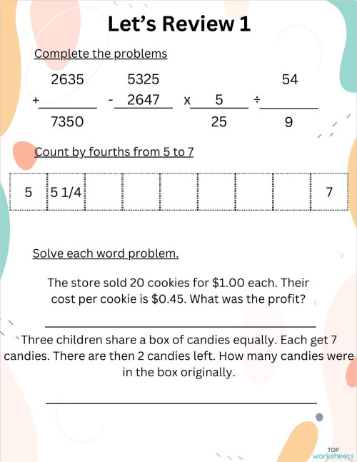 Let’s Review 1. Interactive worksheet | TopWorksheets