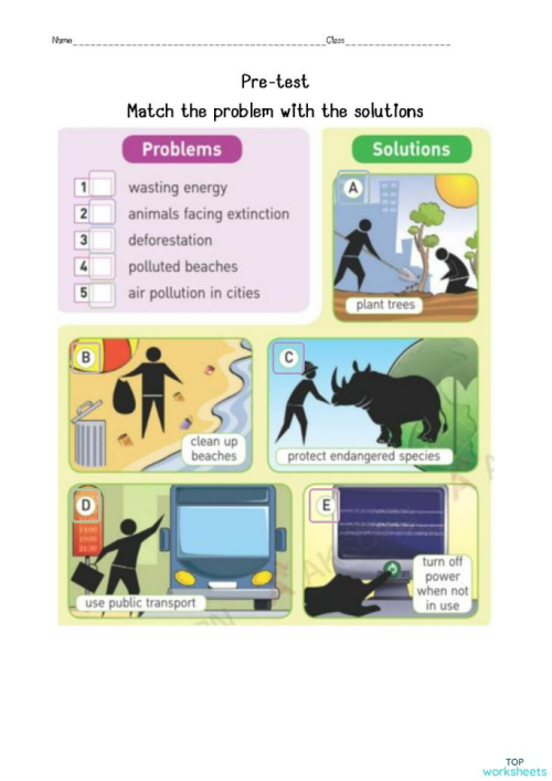 Save the Blue Planet. Interactive worksheet | TopWorksheets