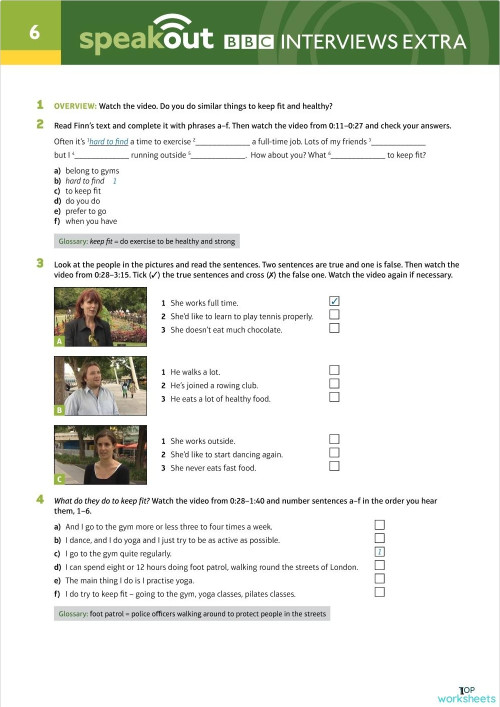 BBC Interview. Interactive worksheet | TopWorksheets