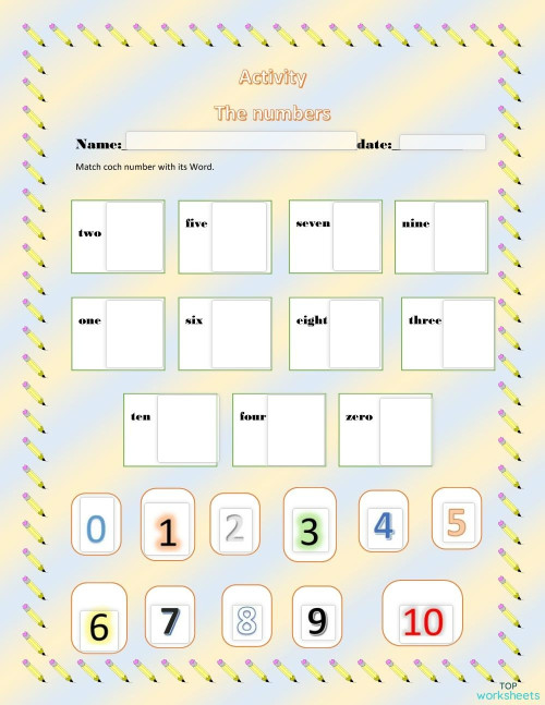activity the numbers. Ficha interactiva | TopWorksheets