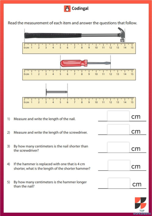 M_G01M12L45_WC01_Comparing_Lengths_1. Interactive worksheet | TopWorksheets