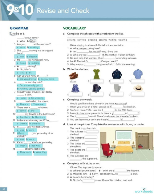 Action and linking verbs. Interactive worksheet | TopWorksheets