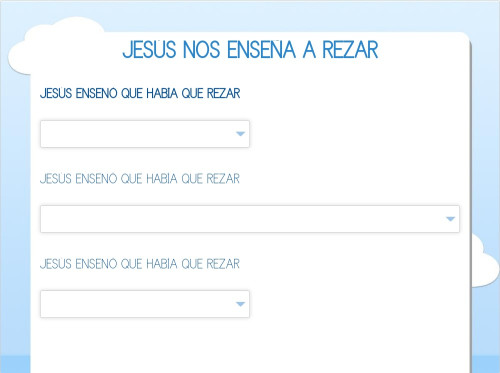 JESÚS NOS ENSEÑA A REZAR. Ficha interactiva | TopWorksheets