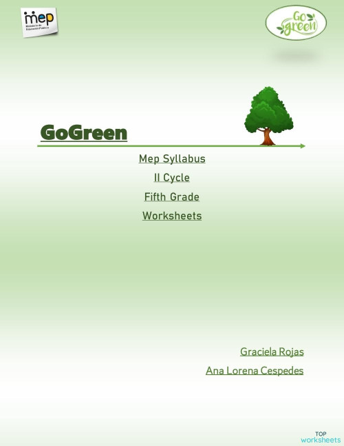 Go Green Topworksheets. Interactive worksheet | TopWorksheets