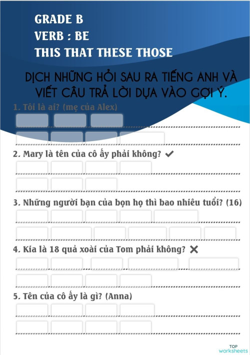 GRADE B - REVIEW BE. Interactive worksheet | TopWorksheets