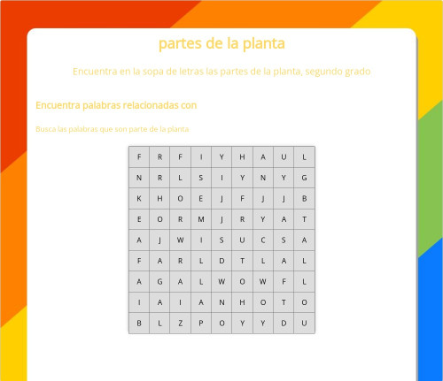 Partes de una flor. Ficha interactiva | TopWorksheets