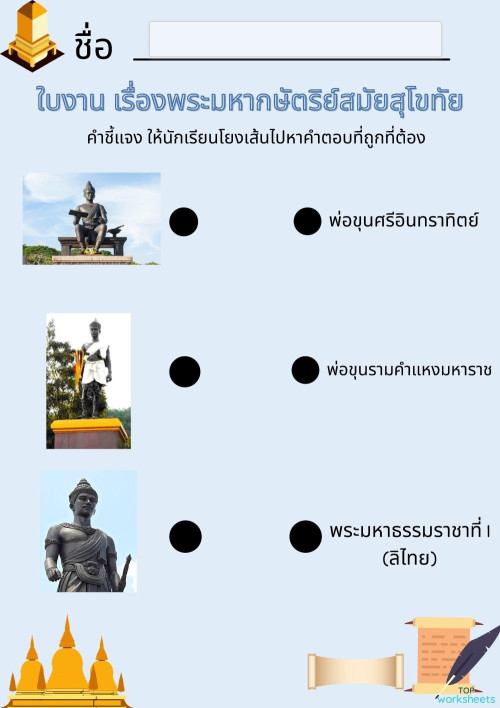 ประวัติศาสตร์ Interactive Worksheets And Online Exercises Topworksheets