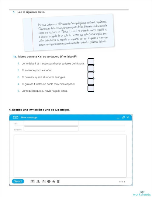 Tarea Unidad 6. Sección 1.. Ficha interactiva | TopWorksheets