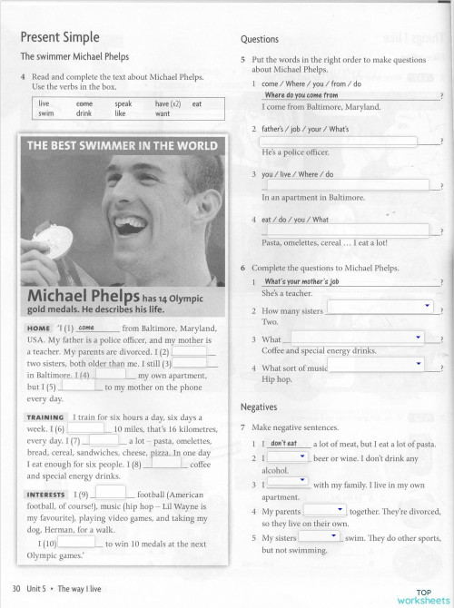 BEGINNER 5- PRACTICE 2. Interactive worksheet | TopWorksheets
