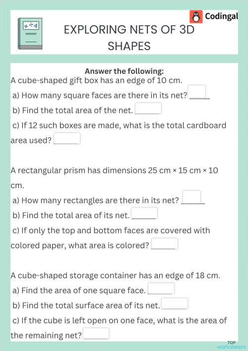 M_G06M13L59_WE02_Exploring Nets of 3D Shapes. Interactive worksheet ...