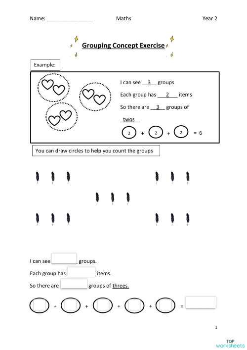Introduction to Multiplication 25-1 (2). Interactive worksheet | TopWorksheets