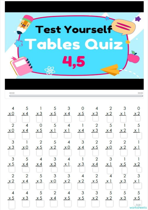 math brain break. Interactive worksheet | TopWorksheets