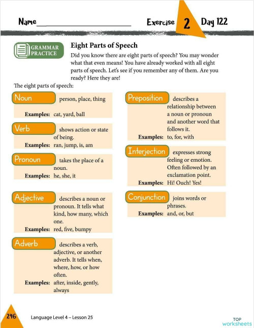 Interactive worksheets and online exercises in english | TopWorksheets