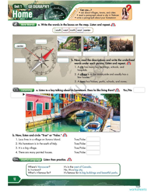 Unit 1: Home - Lesson 3 (SB). Interactive worksheet | TopWorksheets