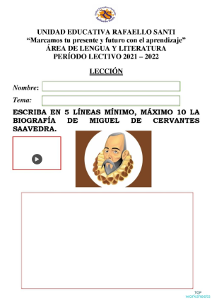 LECCIÓN DE LA BIOGRAFÍA. Ficha interactiva | TopWorksheets