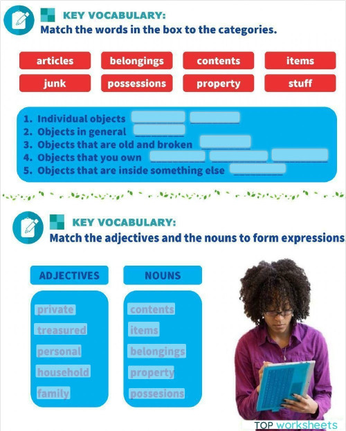 INT07U7 Key vocabulary. Interactive worksheet | TopWorksheets