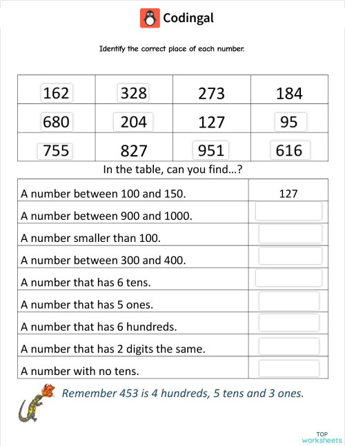 M_G02M03L14_WC01_Number Identification.. Interactive worksheet | TopWorksheets