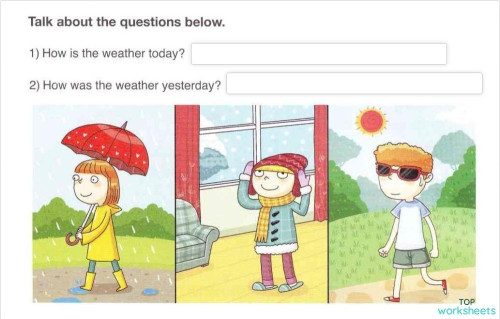 How is the weather?. Interactive worksheet | TopWorksheets