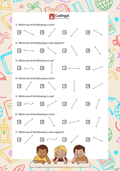 M_G03M22L49_WC01_Types_of_Lines_1. Interactive worksheet | TopWorksheets