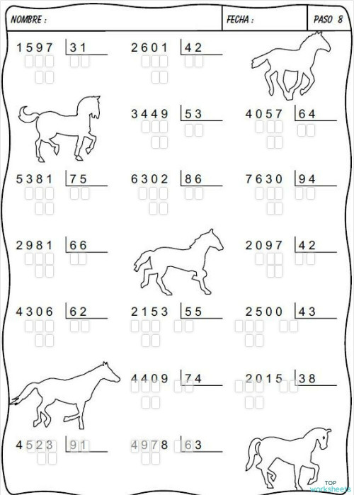 DIVISIONES. Ficha interactiva | TopWorksheets