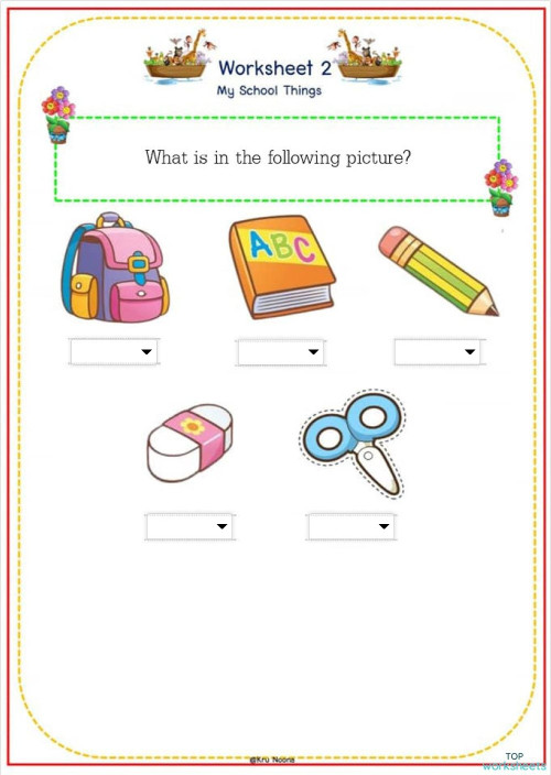 3.Dropdown. Interactive worksheet | TopWorksheets