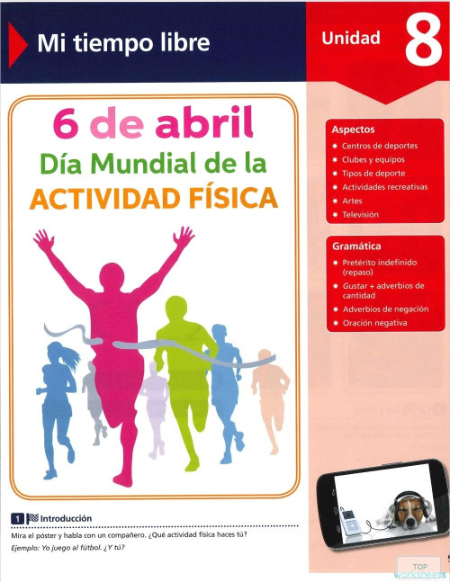 Mi tiempo libre 91. Ficha interactiva | TopWorksheets