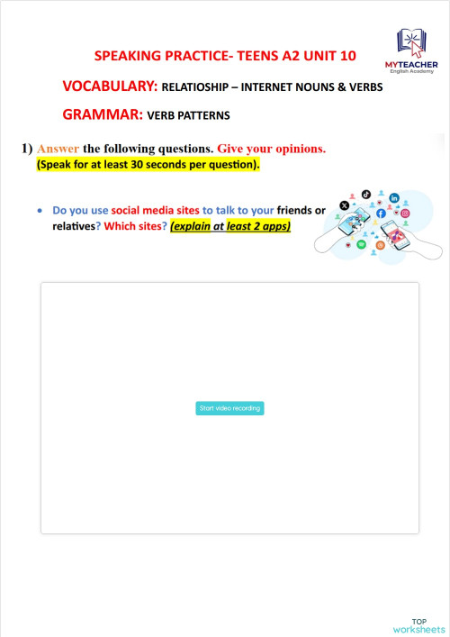 Topics - Free Speech - Nature. Interactive worksheet | TopWorksheets