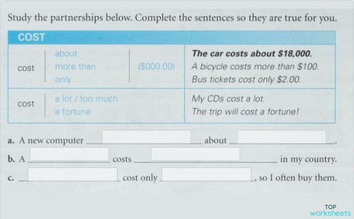 Totally true Car-aoke. Interactive worksheet | TopWorksheets