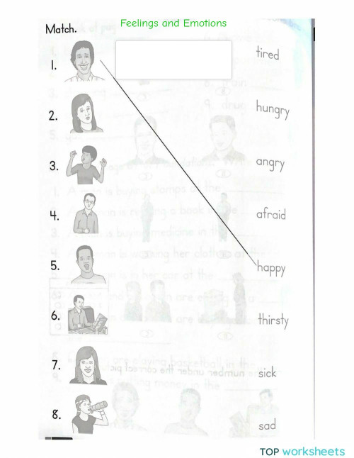 Feelings and Emotions. Interactive worksheet | TopWorksheets