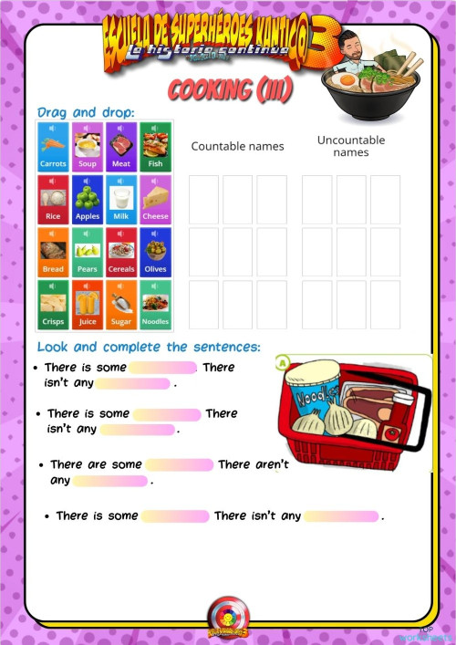 COOKING (III). Interactive worksheet | TopWorksheets