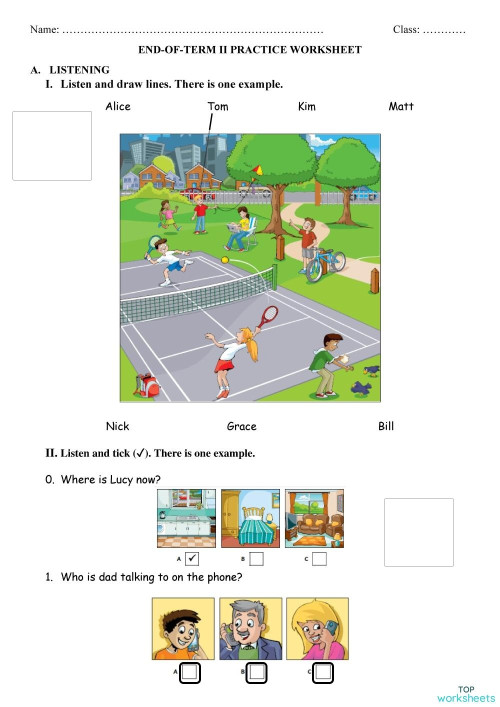 Final Term 2 practice test. S1. Interactive worksheet | TopWorksheets