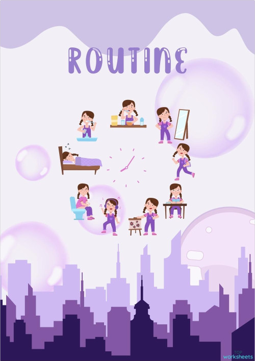 My Routine Worksheet. Interactive worksheet | TopWorksheets